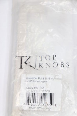 Top Knobs Square Bar Pull Polished Nickel 6-5/16" M1285 | eBay