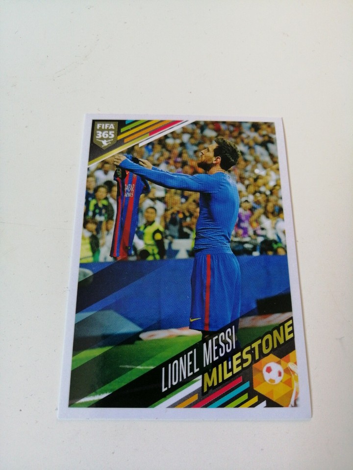 Panini Soccer Sticker Milestone Lionel Messi 500 goals No. 392 FIFA 365 ...