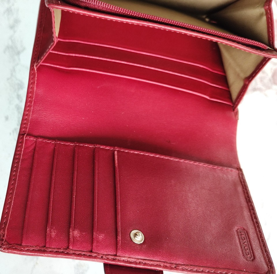 Coach F10909 SMALL Vintage Y2K Cherry Red Soho Leather Shoulder Bag ...