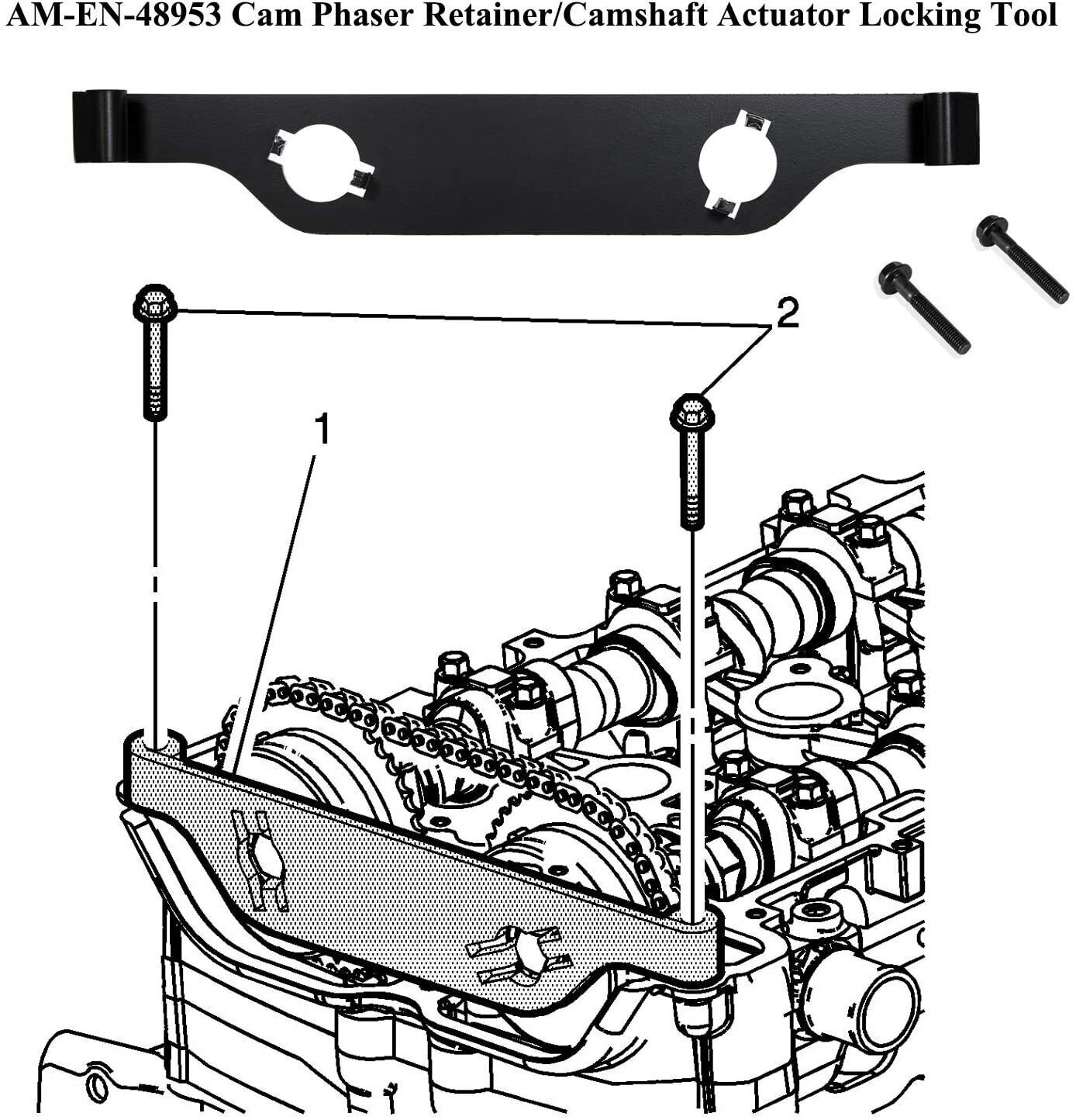 6677 Timing Chain Retainer Set EN-48749 & EN-48953 Cam Phaser Actuator ...