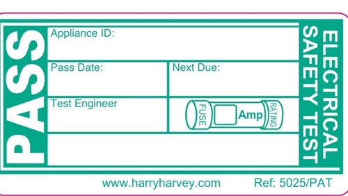 2000 2K PAT Testing PASS Electrical Safety Test Labels Stickers Green ...