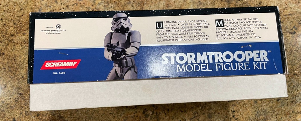 STAR WARS SCREAMIN STORMTROOPER MODEL FIGURE KIT 1:4 SCALE Open Box | eBay