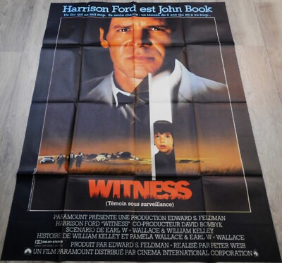 Witness French Movie Poster Original 47"63 1985 Peter Weir Harrison ...