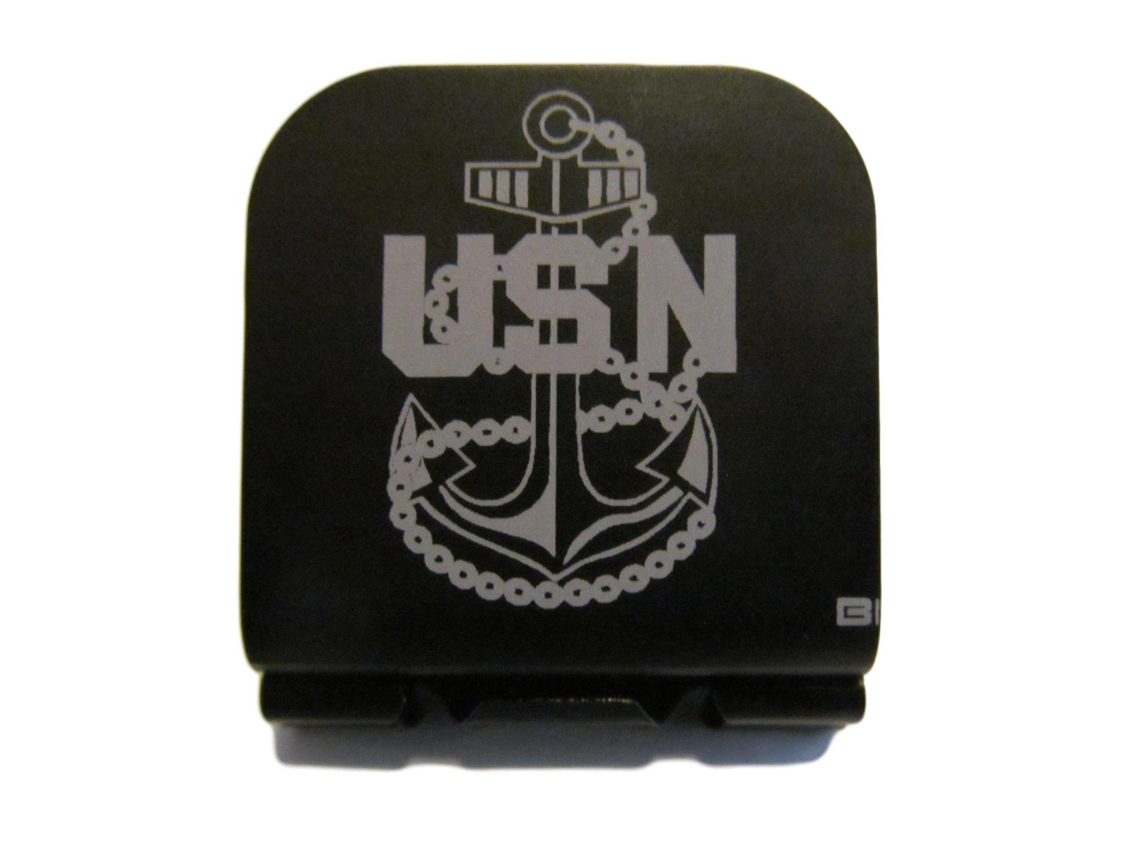US Navy Chief Fouled Anchor Laser Etched Aluminum Hat Clip Brim-it | eBay