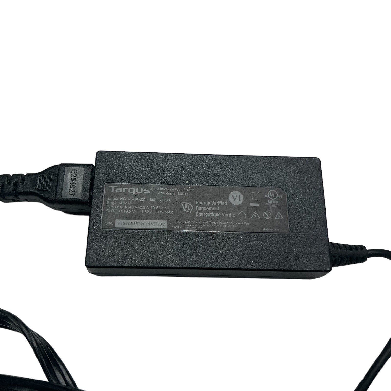 Targus 90 Watt AC Universal Laptop Charger Adapter APA31US/APA30US one ...