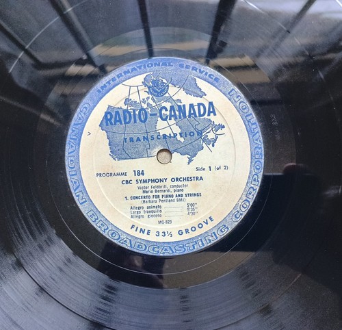 Radio Canada Transcription CBC Mario Bernardi Rose Goldblatt Piano LP ...