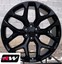 22 inch GMC Sierra 1500 OE Replica Snowflake Wheels Gloss Black Rims 22 ...