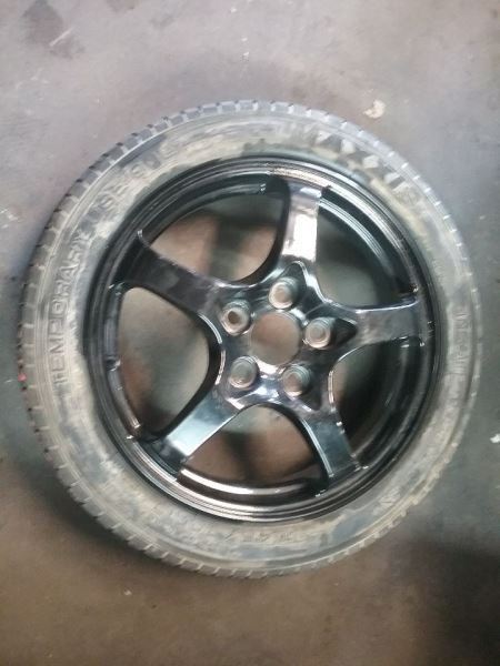 5 SPOKE BLACK SPARE TIRE RIM WHEEL 145-70-17 2014 CHEVROLET EQUINOX BRD ...