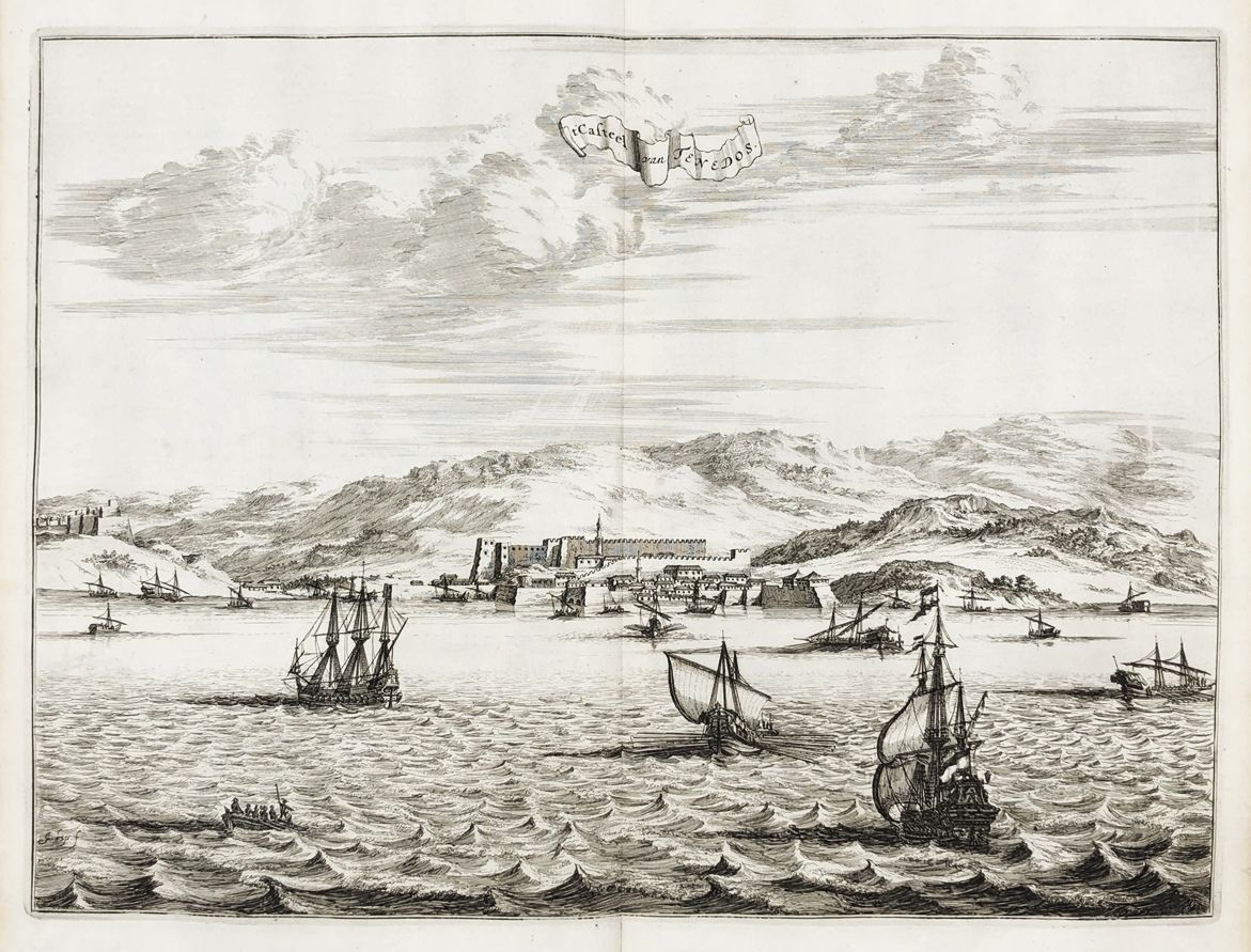 Tenedos Bozcaada Turkey Island Insel Aegean Sea Map Dapper 1688 | eBay