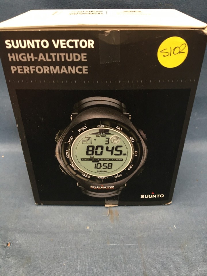 SUUNTO Vector Black 51mm Digital Watch Compass Altimeter Barometer New ...