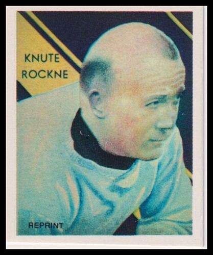 1935 National Chicle #9 Knute Rockne Football Reprint | eBay