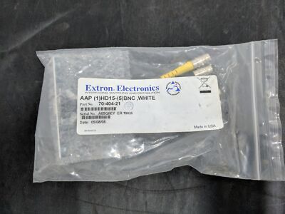 Extron 15-pin HD Female to Five BNC on 4" Pigtails | eBay