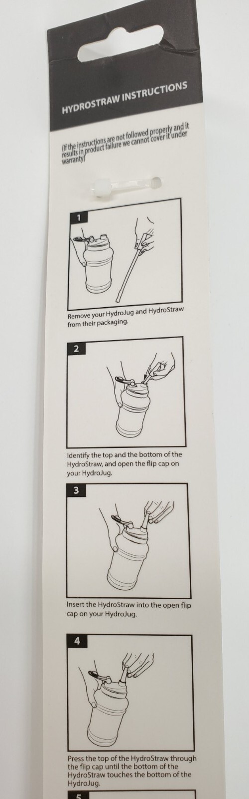 Genuine Hydrojug Hydrostraw Clear Flexible Hydro Jug Straw Replacement ...