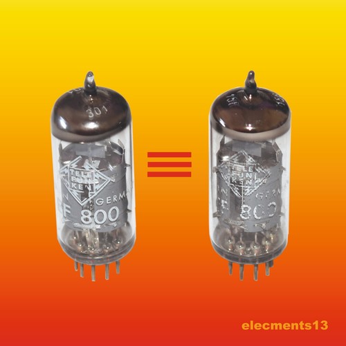 EF800 TELEFUNKEN STRONG MATCHED PAIR RF/IF PENTODE TUBE NOS TESTED ...