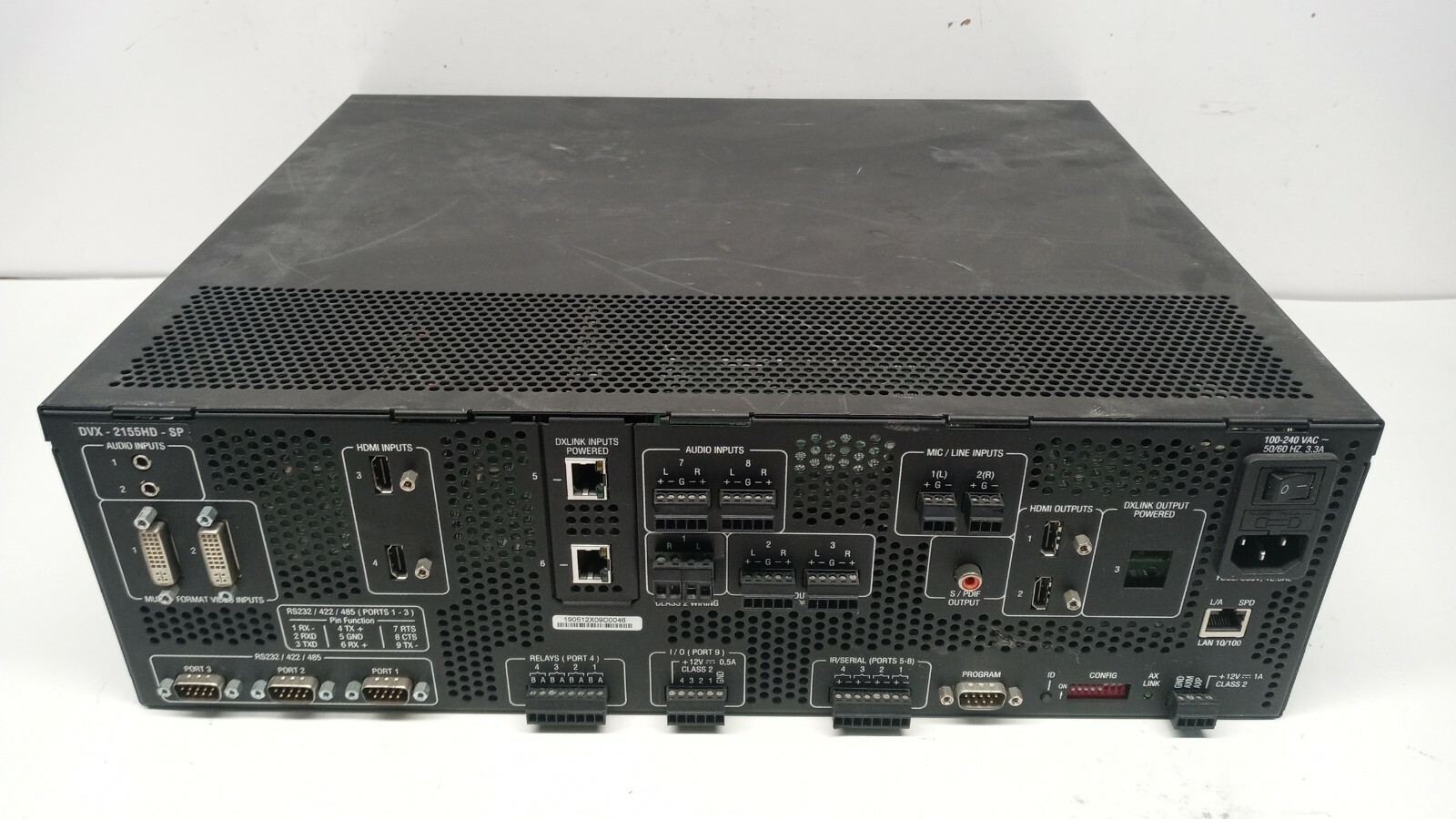 AMX Enova Dvx-2155hd-sp 6x3 All-in-one Presentation Switcher for sale ...