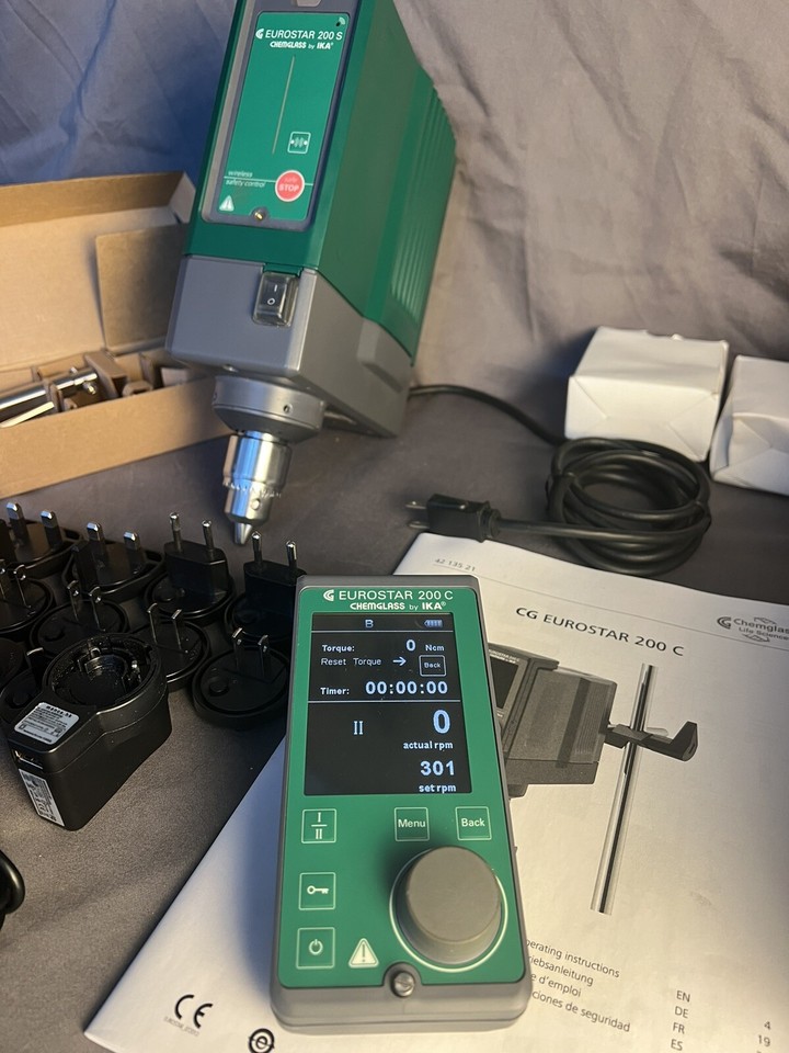 IKA Overhead Stirrer EUROSTAR 200 C w/ Wireless Control Open Box | eBay