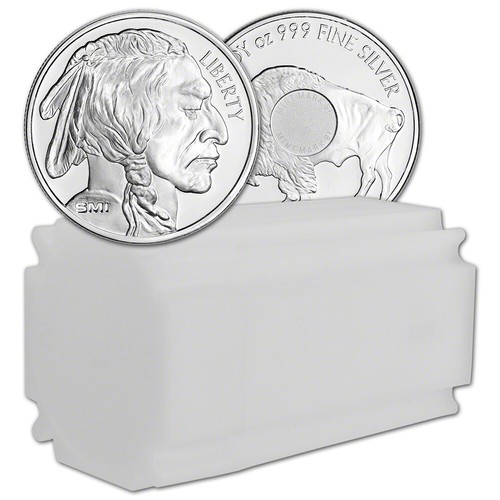 1 oz. Silver Round - Sunshine Buffalo - .999 Fine (Lot, Roll, Tube of ...