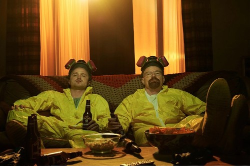 breaking bad jesse and walter drinking beer Poster print 11"x17" | eBay