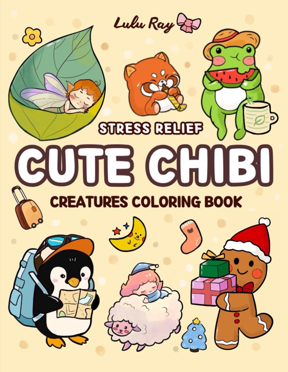 Cute Coloring Books For Adults And Teens Featuring Chibi Animals And ...