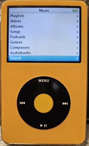 Apple iPod MOD Yellow Classic 5th 5.5 128GB iFlash QUAD Wolfson DAC ...