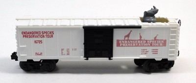 LIONEL RHINO “BOBBING” BOXCAR 6-16725! O GAUGE TRAIN CIRCUS OPERATING ...