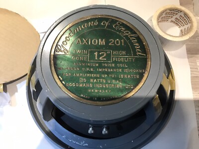 Goodmans Axiom 201 Twin High Cone 12” Speaker - 16 ohm 15Watts | eBay