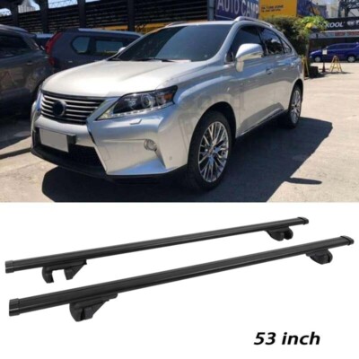 For Lexus RX350 2007-2015 53" Black Top Roof Rack Cross Bar Cargo ...