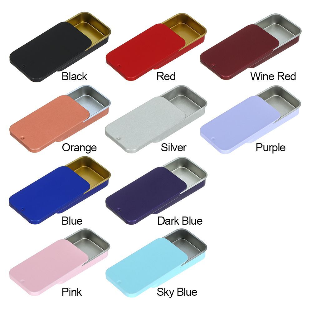 Container Storage Kit Mini Iron Box Rectangular Pill Cases Storage Box ...