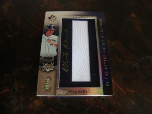 2007 U.D. SP Authentic--By The Letter RC Sig--RC/Auto/Patch--Mike ...