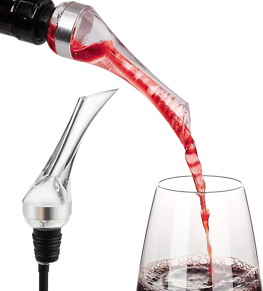 Wine Aerator Pourer Spout - Acrylic Aerating Wine Pourer And Decanter ...