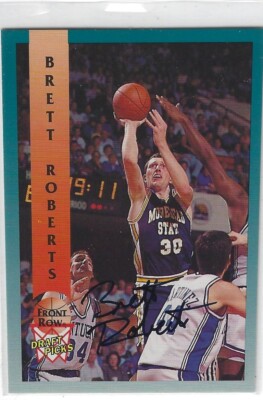 BRETT ROBERTS MOREHEAD STATE EAGLES NCAA 1992 FRONT ROW CERT AUTO ...
