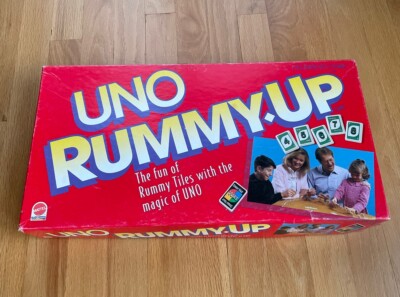 Vintage 1993 UNO RUMMY UP Tile Family Fun Game ~ 100% Complete Mattel ...