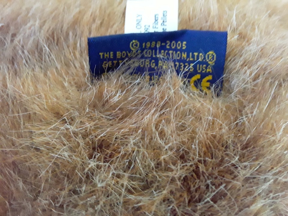 Boyds Head Bean Collection Bubba Ray Jointed Bear 2005 15" w Collar & Bell New | eBay