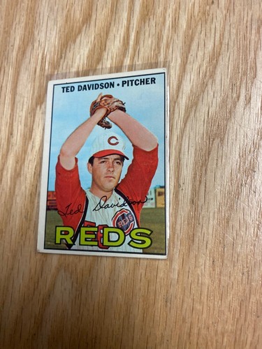 1967 Topps Baseball Ted Davidson Cincinnati Reds Card #519 | eBay