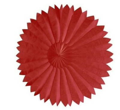 Red Paper Tissue Fan 25 cm Birthday Party Celebration Hanging ...