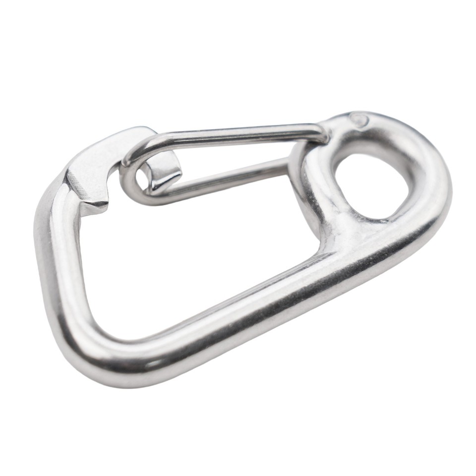 Locking Carabiner Hook Clip D-Ring Caving Camping Outdoor 316 Stainless ...