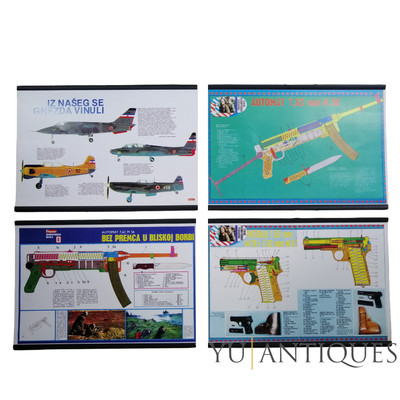 Lot Of 4 JNA YPA Yugoslav Peoples Army SFRY Yugo Posters Airplane ...