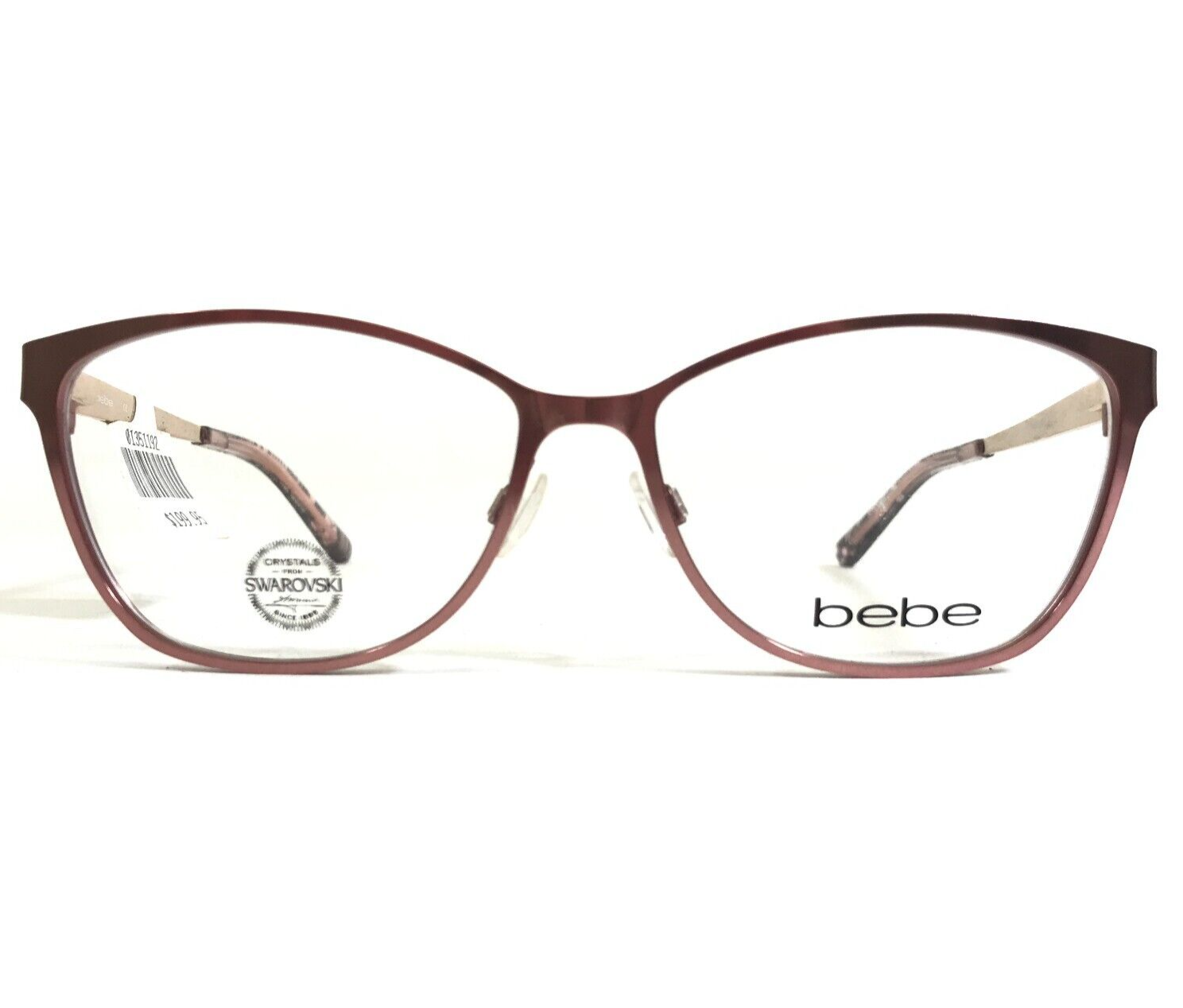 Bebe Eyeglasses Frames BB5171 660 ROSE GOLD Pink Swarovski Crystals 52 ...