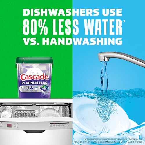 Cascade Platinum Plus Dishwasher Detergent 62 Count Actionpacs Spotless ...