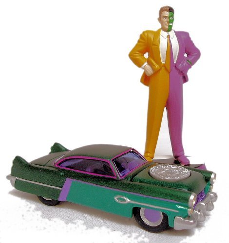 Corgi Chassis Art Batman 1950 Two Face Car & 4" Statue 1 43 DC Comics ...