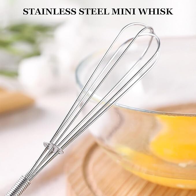 3-Piece Balloon Whisk Set Stainless Steel - Hand Held Wire Whip ...