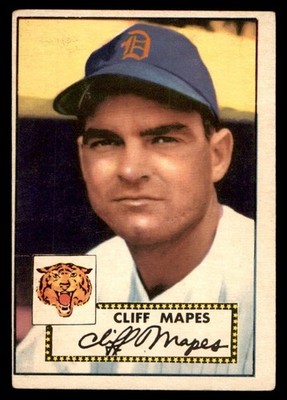1952 Topps Baseball #103 Cliff Mapes VG *k2 | eBay