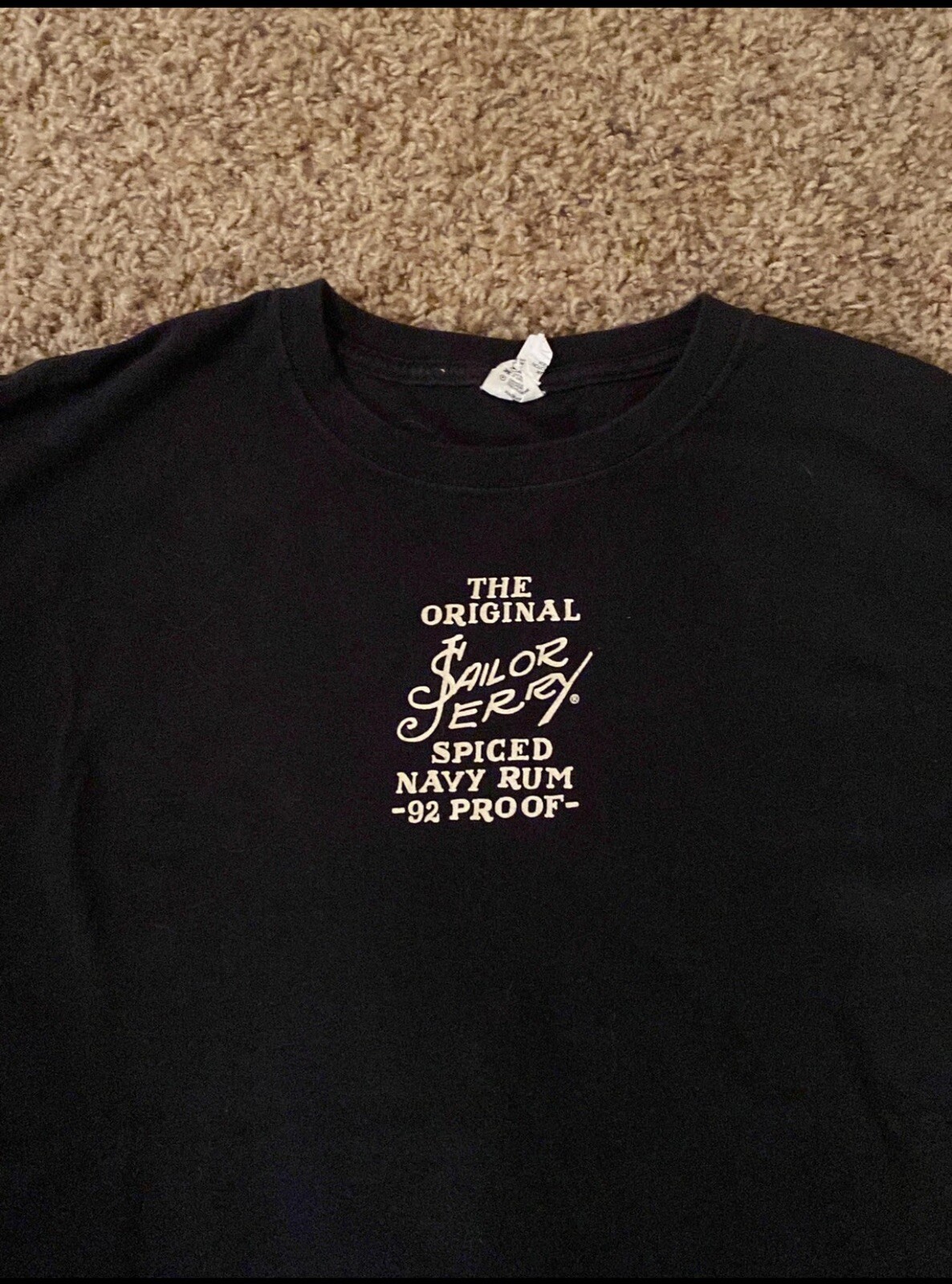 Vintage Sailor Jerry Aloha Rum 1940's Pinup T-Shirt R… - Gem