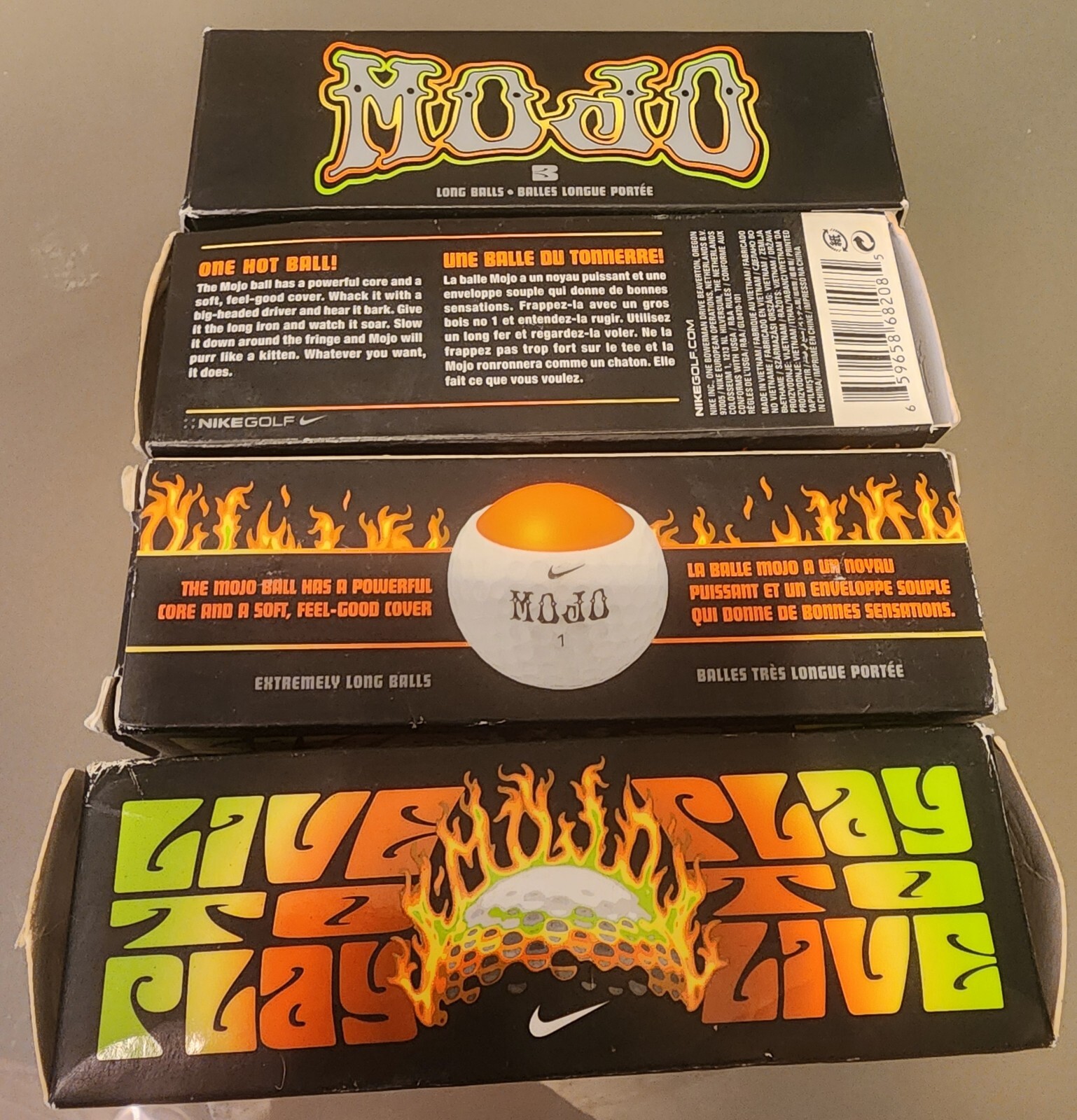 NEW Nike Mojo 4 Pack Golf Balls 3 Pack Swoosh Golfing | eBay