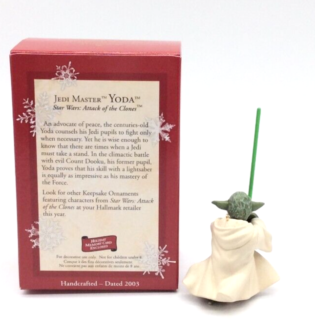 Star Wars Hallmark QUEEN AMIDALA, PADME AMIDALA & YODA Keepsake ...