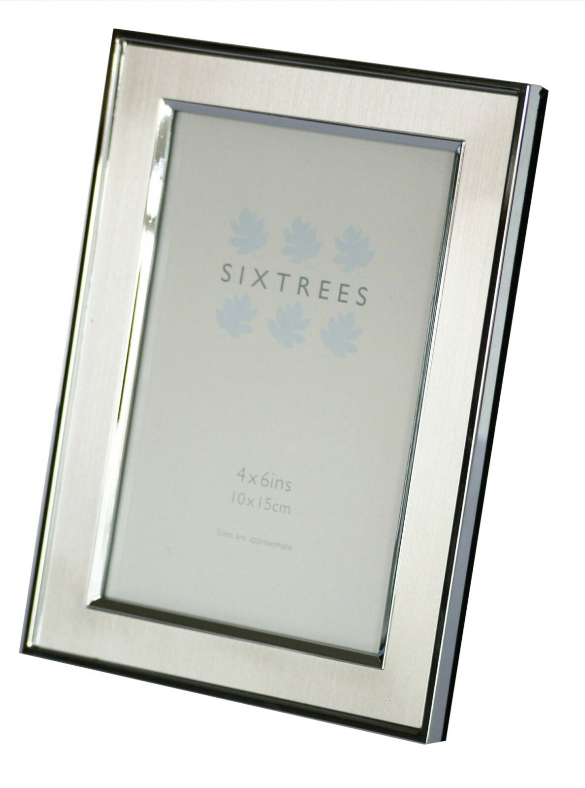 Polished Silver and Pewter inlay Photo Frames 4 sizes Abbey by Sixtrees ...
