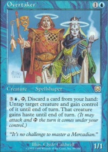 Overtaker - Foil Mercadian Masques Lightly Played, English - MTG | eBay