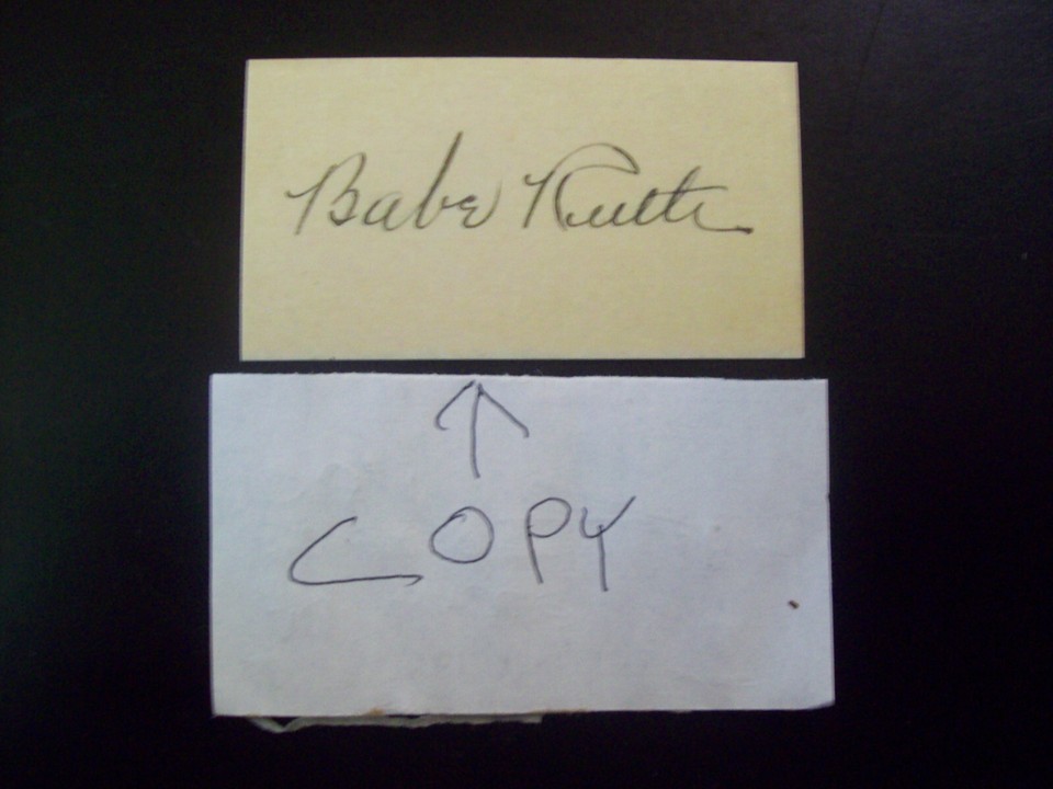 1916 BABE RUTH ROOKIE WITH AUTOGRAPH PROMO CARD NM/MINT NEW YORK ...