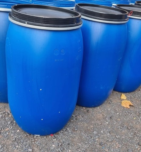 Open Top Plastic 220l Barrel Drum Keg Storage With Wide Mouth Lid ...