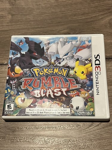 Pokemon Rumble Blast (Nintendo 3DS, 2011) BOX+MANUAL ONLY WITH INSERTS ...